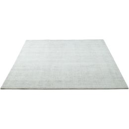 Sansibar Teppich &raquo;Tinnum Uni meliert&laquo; rechteckig 13 mm H&ouml;he meliert, 60% Wolle, handgearbeitet in aufwendiger Handloom-Technik beige Viskose B : 40cm 1 Stk., 