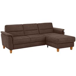 Home Affaire Ecksofa &raquo;Palmera L-Form, B: 244 cm - OTTO. Verl&auml;ssliche Qualit&auml;t.&laquo; optional Schlaffunktion & Bettkasten, Federkern braun 100% Polyester;