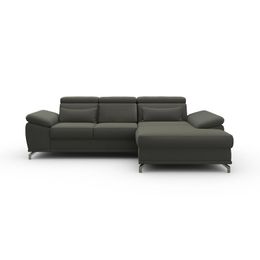 Sit & More sit&more Ecksofa &raquo;Cabrio L-Form, B: 295 cm, mit Sitztiefen-, Arm- & Kopfteilverstellung&laquo; 2 Nierenkissen, Federkern, optional Schlaffunktion und 