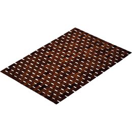 Kleine Wolke Badematte &raquo;Palito, Badvorleger&laquo; H&ouml;he 5 mm Holzmatte, 100% Bambus, 50x70 cm braun Bambus, Holz rechteckig (50cm x 70cm ), 1 Stk.