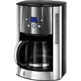 Russell Hobbs Filterkaffeemaschine &raquo;Luna Moonlight Grey 23241-56&laquo; 1,5 l Kaffeekanne Papierfilter 1x4 mit fingerabdruckresistenter Lackierung schwarz 