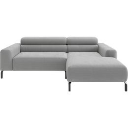 Home Affaire Ecksofa &raquo;Ecksofa, L-Form, incl. Kopfteilverstellung, Breite 223 cm&laquo; wahlweise elektrische Sitztiefenverstellung grau 95% Polyester, 5% 