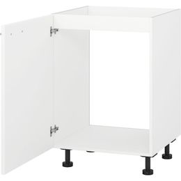 KOCHSTATION Sp&uuml;lenschrank &raquo;"KS-Scafa"&laquo; in verschiedenen Breiten, wahlweise T&uuml;ranschlag rechts oder links wei&szlig; wei&szlig;, B/H/T: 50cm x 75cm x 56cm, 