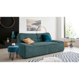 DOMO collection 2-Sitzer &raquo;Cesena modernes Sofa mit flachen Armlehnen, komfortabel&laquo; fester Sitzkomfort, frei im Raum stellbar blau B/H/T: 200cm x 81cm 