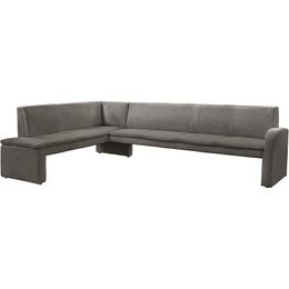 exxpo - sofa fashion Eckbank &raquo;Cortado, elegant und modern mit hohem Sitzkomfort&laquo; hohe Bodenfreiheit, sch&ouml;ne Detailverarbeitung grau Webstoff fein (