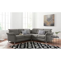 Sit & More sit&more Ecksofa &raquo;Darwin L-Form&laquo; inklusive Federkern, wahlweise mit Kopfteilverstellung, Schlaffunktion braun B/H/T: 249cm x 83cm x 229cm, Luxus-