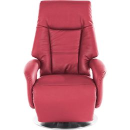 Sit & More sit&more TV-Sessel &raquo;Enjoy&laquo; in Gr&ouml;&szlig;e M, wahlweise mit Motor und Aufstehhilfe rot NaturLEDER (echtes Rindsleder);Luxus-Microfaser (100% Polyester);Luxus
