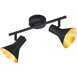 REALITY LEUCHTEN Deckenleuchte &raquo;NINA&laquo; E14 Deckenlampe gold 2, &Oslash; 11cm H: 21cm
