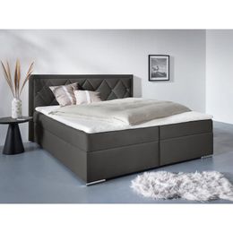 Home Affaire Boxbett &raquo;ALFIE, Polsterbett wahlweise mit Bettkasten, Samtvelours-Bezug&laquo; mit Bonnell-oder Taschenfederkernmatratze H2,H3, H4, 120/140/