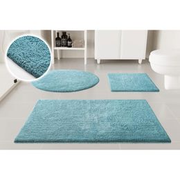 OTTO home Badematte &raquo;Selenne, uni, viele Farben, Badvorleger, Badezimmer Teppich&laquo; H&ouml;he 20 mm rutschhemmend beschichtet fu&szlig;bodenheizungsgeeignet 