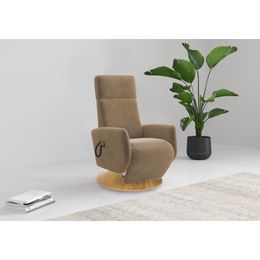 OTTO home TV-Sessel &raquo;Rochelle, inkl. Kopfteilverstellung & 360&deg; Drehfunktion&laquo; 1 Stk. tlg. TV-Sessel mit Drehfunktion 360 Grad braun 100% Polyester 