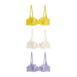 next BH Damen Gr&ouml;&szlig;e 70 creme / kiwi / lavendel