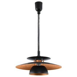 Eglo H&auml;ngeleuchte &raquo;BRENDA Pendellampe, E27, Kunststoff und Stahl, Esszimmerlampe, Lampe&laquo; E27 1 Stk. H&auml;ngeleuchte, Esszimmer, H110 x &Oslash;43 cm, schwarz, 
