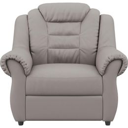 OTTO home Sessel &raquo;Boston&laquo; mit hoher R&uuml;ckenlehne beige 64% Polyurethan, 25% Polyester, 11% Baumwolle Kunstleder SOFTLUX , B/H/T: 102cm x 101cm