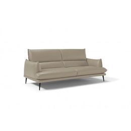 Egoitaliano 2,5-Sitzer &raquo;FUNNY, hochwertiges und aktuelles Design, bequeme R&uuml;ckenlehne&laquo; toller Sitzkomfort wei&szlig; Leder B/H/T: 210cm x 90cm x 95cm, Leder