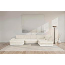 Die PlanBar Wohnlandschaft &raquo;MP-IN17004 U-Form, Breite 382 cm, mit Federkern-Polsterung&laquo; Federkern-Polsterung, wahlweise mit Funktionen 88% Polyester, 