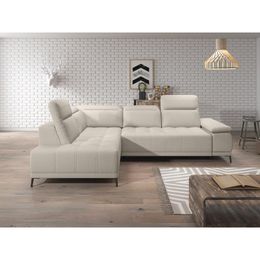 WERK2 Ecksofa &raquo;Focus-L, elektrisch erweiterbare Sitztiefe um ca. 30 cm, L-Form&laquo; Komfort nach Ma&szlig;: Ausziehbare Sitztiefe, verstellbare Kopfteile & F&uuml;&szlig;e