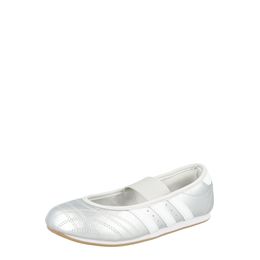 adidas originals Ballerina 'Taekwondo' M&auml;dchen Gr&ouml;&szlig;e 32 silber / wei&szlig;