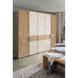 Wiemann Kleiderschrank &raquo;Kiruna&laquo; mit Champagnerglas braun Floatglas, Holz teilmassiv B/H/T: 246,3cm x 197cm x 58cm, T&uuml;ren: 5 Stk.
