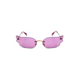 Jimmy Choo Damen-Sonnenbrille in Lila-Gold - 75% | Gr&ouml;&szlig;e 65 | Damen-brillen