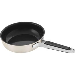 Zwilling Bratpfanne &raquo;Pure&laquo; Edelstahl 18/10 1 Stk. tlg. Keramikbeschichtung, Stay-Cool Griffe, Edelstahl wei&szlig; &Oslash; 20cm + H&ouml;he 19,3cm