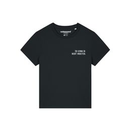 Watapparel T-Shirt 'Ich Kann So Nicht Arbeiten' Damen Gr&ouml;&szlig;e XL schwarz / wei&szlig;