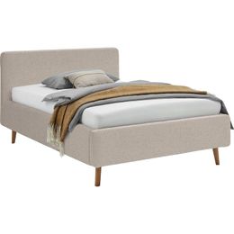 Meise M&ouml;bel meise.m&ouml;bel Polsterbett &raquo;Mattis&laquo; Topseller, wahlweise mit Bettkasten beige Bezug Bett: Teddy (100% Polyester) Liegefl&auml;che L&auml;nge B: 200cm x 140cm, 