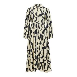 Object Kleid 'OBJJacira' Damen Gr&ouml;&szlig;e 36 elfenbein / schwarz Sommerkleid