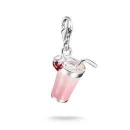 Thomas Sabo Damen Thomas Sabo Charm-Einh&auml;nger &raquo;Charm Pink Matcha - Original&laquo; Emaille Einheitsgr&ouml;&szlig;e