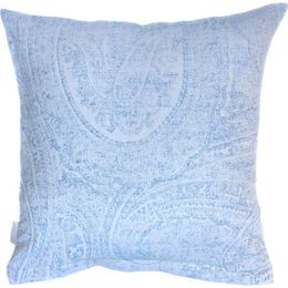 Fleuresse Kissenbezug &raquo;Provence Prestige&laquo; Mako Satin, Baumwolle, 135x200, 155x220, 200x200cm, Rei&szlig;verschluss blau Leinen, Obermaterial: 70% Baumwolle,