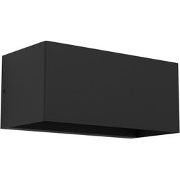 Eglo Wandleuchte &raquo;LESMO Wandlampe, Aluguss und Glas, IP44, Au&szlig;enlampe, Terasse, Lampe&laquo; LED-Modul 1 Stk. Warmwei&szlig; Wand-/Deckenleuchte, L24 x H10,5 x 