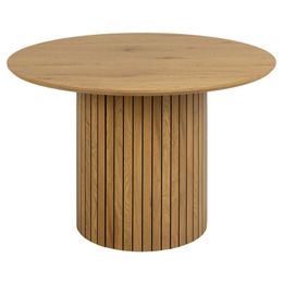 ACTONA GROUP Esstisch &raquo;Yale&laquo; Tisch, Esstisch, OTTOs Choice, Esszimmertisch, Wildeichenoptik, Lamellenfu&szlig;, braun, rund, &Oslash;: 120 cm braun B/H/T: 120cm x 