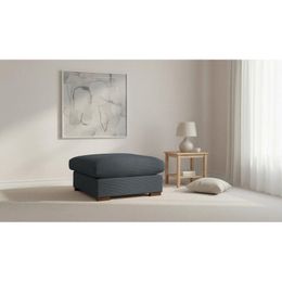 OTTO home Polsterhocker &raquo;Coray&laquo; mit Federn und Daunen grau 100% PES B/H/T: 92cm x 47cm x 92cm, Cord