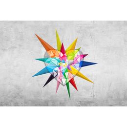 ARCHITECTS PAPER Fototapete &raquo;Atelier 47 Heart Star 2&laquo; 3D-Optik glatt Vlies, Wand, Schr&auml;ge, Decke bunt Vlies B/L: 4m x 2,7m
