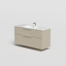 Welltime Waschtisch &raquo;Ahus&laquo; Mit Soft-Close-Funktion, Vollausz&uuml;ge, inkl. Becken, Breite 120 cm grau 120cm, B/H/T: 121cm x 61,8cm x 46cm