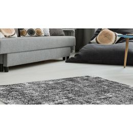 Kayoom Teppich &raquo;Etna 110&laquo; rechteckig 10 mm H&ouml;he Maschinell getufteter Teppich, hervorragende Qualit&auml;t, aktuelle Farben grau Polyester B : 160cm 1 Stk., 10mm,