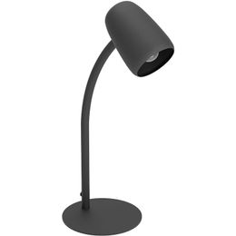 Eglo Tischleuchte &raquo;CARLO Tischlampe - Stahl - E14 - 1X18W - IP20&laquo; E14 1 Stk. Nachttischlampe, Flexarm, 1,5 m Kabelschalter, L8,5 x B8,5 x H46 cm 