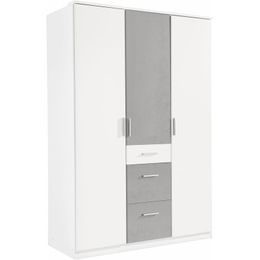 wimex Kleiderschrank &raquo;Joker&laquo; wahlweise mit Spiegel grau B/H/T: 135cm x 199cm x 59cm, T&uuml;ren: 3 Stk. ohne Spiegel