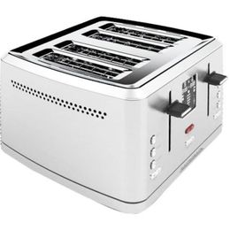 Gastroback Toaster &raquo;42396 Design Digital 4S&laquo; 4 kurze Schlitze f&uuml;r 4 Scheiben 1900 W silber Einheitsgr&ouml;&szlig;e Toaster