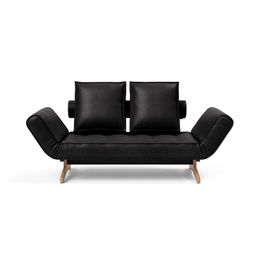 INNOVATION LIVING 3-Sitzer &raquo;Ghia Schlafsofa, Couch mit Wohlf&uuml;hl-Faktor&laquo; eine gro&szlig;e Liegefl&auml;che mit geringer Stellfl&auml;che, beidseitig abklappbar schwarz