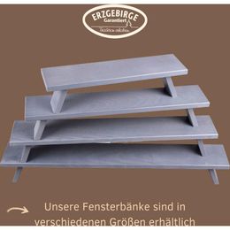 Weigla Schwibbogen-Fensterbank &raquo;Weihnachtsdeko, Made in Germany&laquo; 1 Stk. aus Buchenholz, Tiefe ca. 7,5 cm grau Holzwerkstoff B/H/T: 80cm x 11cm x 7,5cm