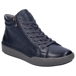 Josef Seibel Damen Sneaker &raquo;Claire 11&laquo; Schn&uuml;rboots, High Top Sneaker, Komfortschuh mit Lederinnensohle blau 36