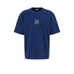 WE Fashion T-Shirt Herren Gr&ouml;&szlig;e XS kobaltblau / offwhite