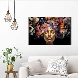 Reinders Wandbild &raquo;Serene Golden&laquo; bunt MDF B/H/T: 90cm x 60cm x 3cm