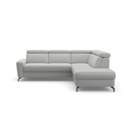 Sit & More sit&more Ecksofa &raquo;Scarlett L-Form&laquo; inklusive Kopfteilverstellung, optional Schlaffunktion & Bettkasten grau B/H/T: 258cm x 226cm, Chenille, Ottomane 