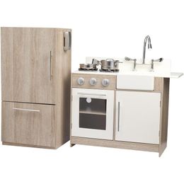 TEAMSON KIDS Spielk&uuml;che &raquo;braun/wei&szlig;&laquo; braun Holz Einheitsgr&ouml;&szlig;e