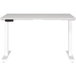 Germania Schreibtisch &raquo;Jet&laquo; moderne Farbvariationen, Breite 120/140/160/180 cm, Made in Germany wei&szlig; B/H/T: 120cm x 72cm x 80cm, Gestellfarbe wei&szlig;