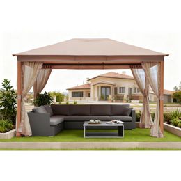Konifera Pavillon &raquo;Sevilla&laquo; verschiedene Gr&ouml;&szlig;en braun B/H/T: 398cm x 264cm x 298cm
