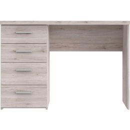 FORTE Schreibtisch &raquo;NET&laquo; mit 4 Schubladen, Breite 110 cm braun B/H/T: 110cm x 76,5cm x 60cm