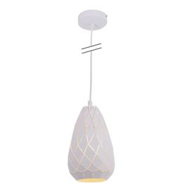 N&auml;ve n&auml;ve Pendelleuchte &raquo;Alison&laquo; E27 1 Stk. E27 max. 40W, Metall (Eisen)/PVC Kabel, wei&szlig;, h: 123cm, d: 15cm wei&szlig; 1, 1 Stk.